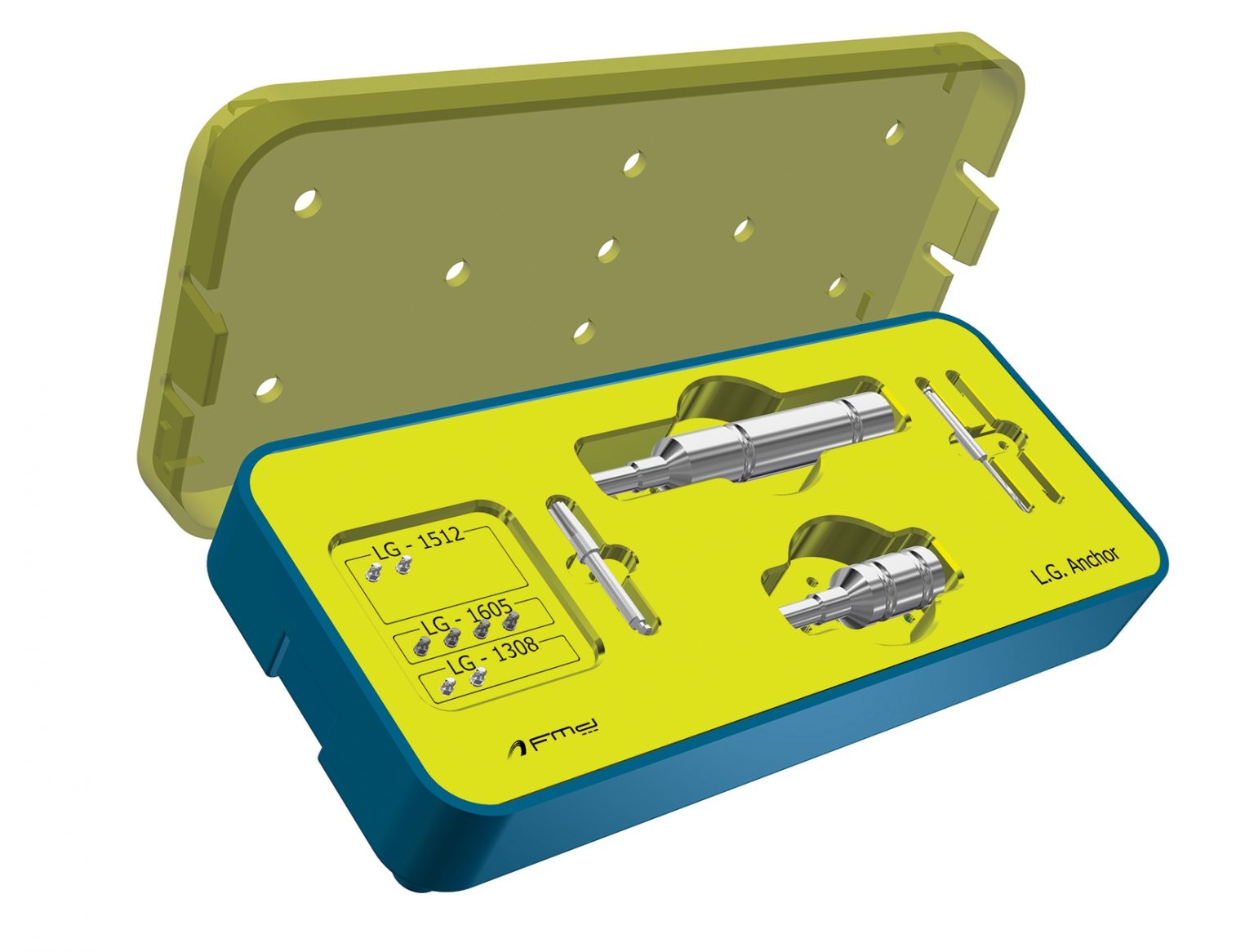 Boîte de rangement pour mini-vis ANCHOR - NEW-ORTHO